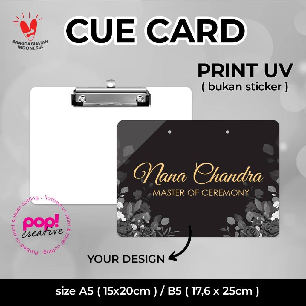 Cue CARD Q CARD MC 尺寸 A5 B5 EVENTS 亞克力材料 2mm 厚 WO EO | 蝦皮購物