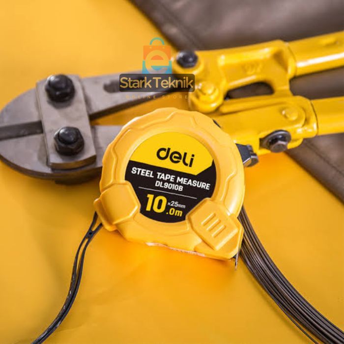 Deli Meter 10 M DL 90 10 B 自動滾輪測量工具捲尺 | 蝦皮購物