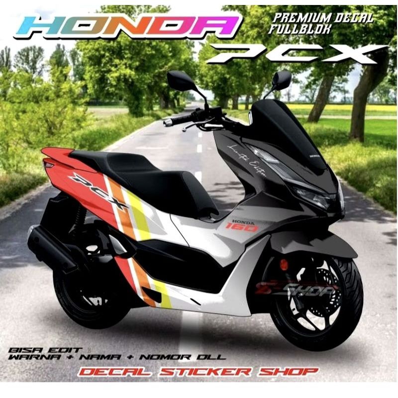 HONDA Decak pcx 160 全身變體貼紙適用於本田 pcx 160/150 帶簡單發光圖案 | 蝦皮購物