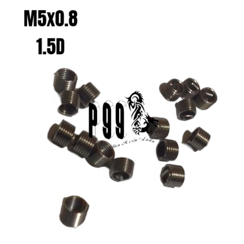 Recoil 螺紋螺栓 M5 0.8 1.5D 鍵 8 Helicoil 不銹鋼 Verbos | 蝦皮購物