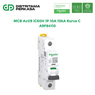 施耐德 MCB Acti9 iC60H 1P 10A 10kA 曲線 C A9F84110 | 蝦皮購物