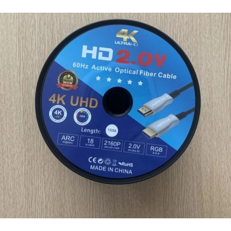 高清電視 V2.0 有源光纜 100m 4k UDH 60HZ/HDMI 光纜 100m | 蝦皮購物