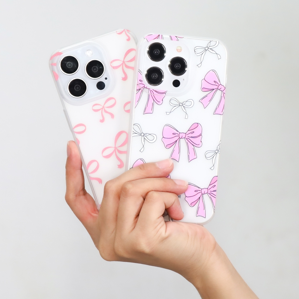 硬殼豪華 Coquette Ribbon Clear iPhone 11 11 Pro 11 Pro Max 12 12 | 蝦皮購物