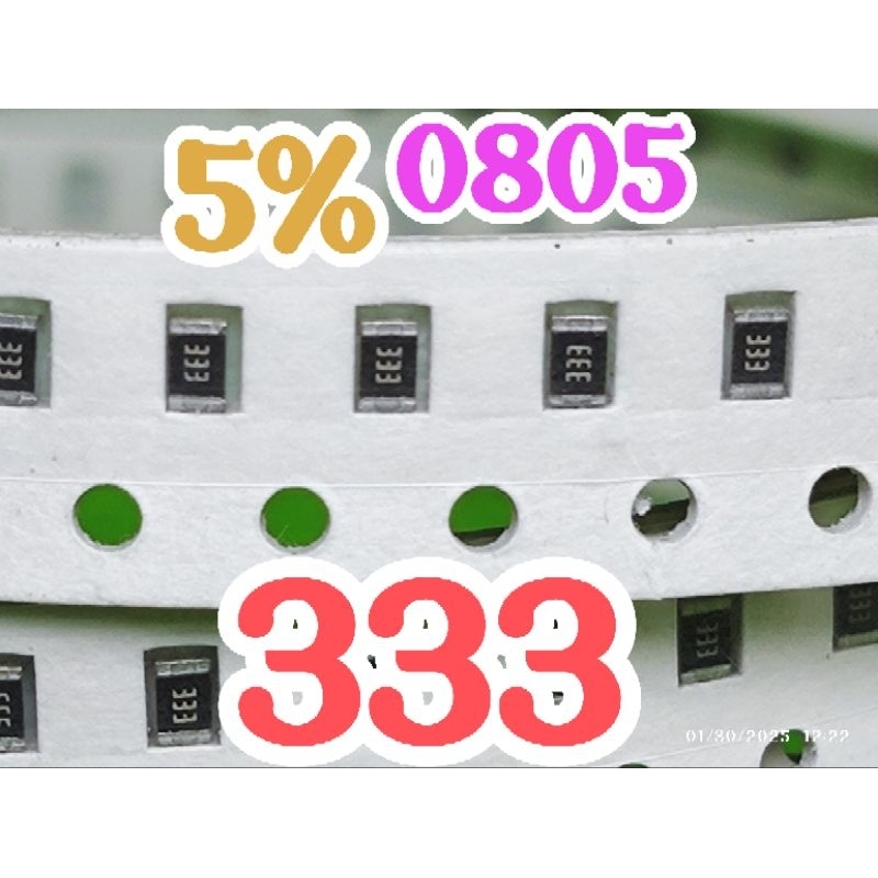 10 個電阻芯片 smd 333 尺寸 0805 33Kohm 33k ohm | 蝦皮購物