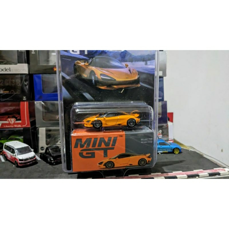壓鑄 Mini GT 邁凱輪 750S 邁凱輪橙色 814 號吸塑 | 蝦皮購物