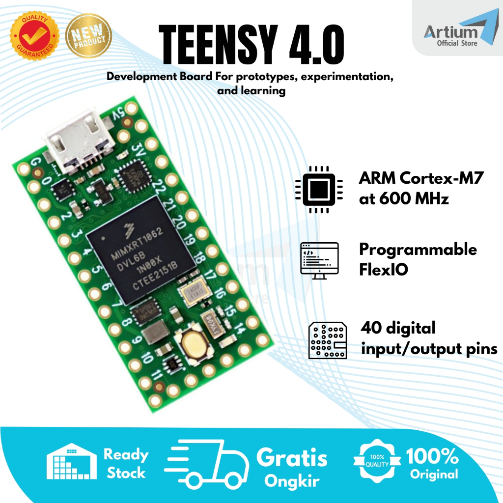 Teensy 4.0 ARM Cortex-M7 600 MHz 開發板 i.MX RT1062 兼容 Arduino | 蝦皮購物