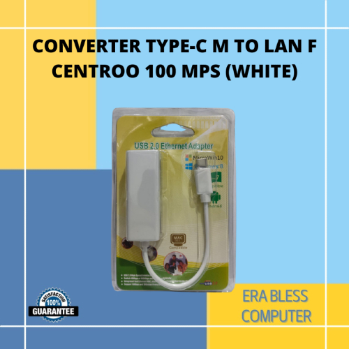 Lan2c 轉換器 Type-C M 到 LAN F CENTROO 100 MPS | 蝦皮購物