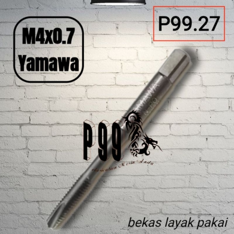 MESIN tap Yamawa M4 x 0.7 絲錐手動機 m4x0.7 hss-e 螺紋螺栓 7 秒 | 蝦皮購物