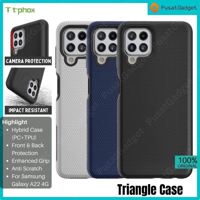 SAMSUNG 外殼三星 Galaxy A22 4G T-PHOX 三角形混合外殼 | 蝦皮購物