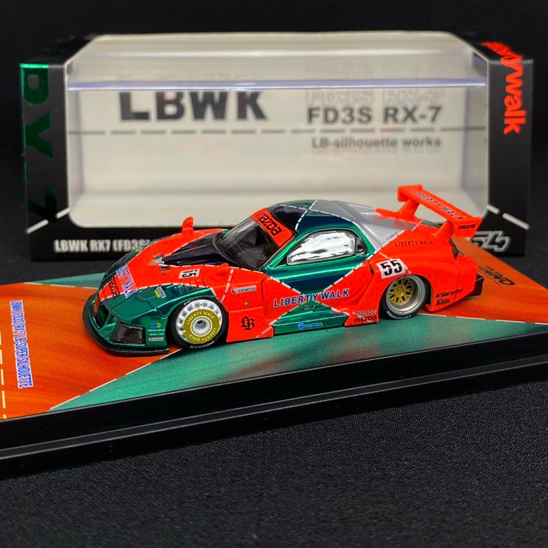 Inno64 Mazda RX-7 LBWK FD3S Liberty Walk 馬來西亞壓鑄博覽會追逐車 | 蝦皮購物