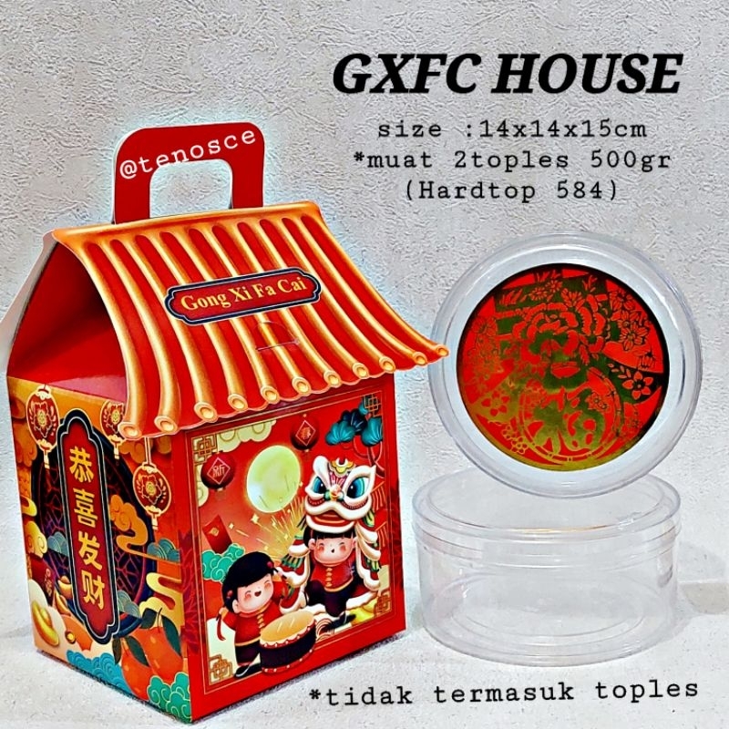 手提箱盒盒 2 罐 500 克餅乾 GXFC 家用禮籃中國新年 Konien Sincia Shantang 橙色包裹 | 蝦皮購物