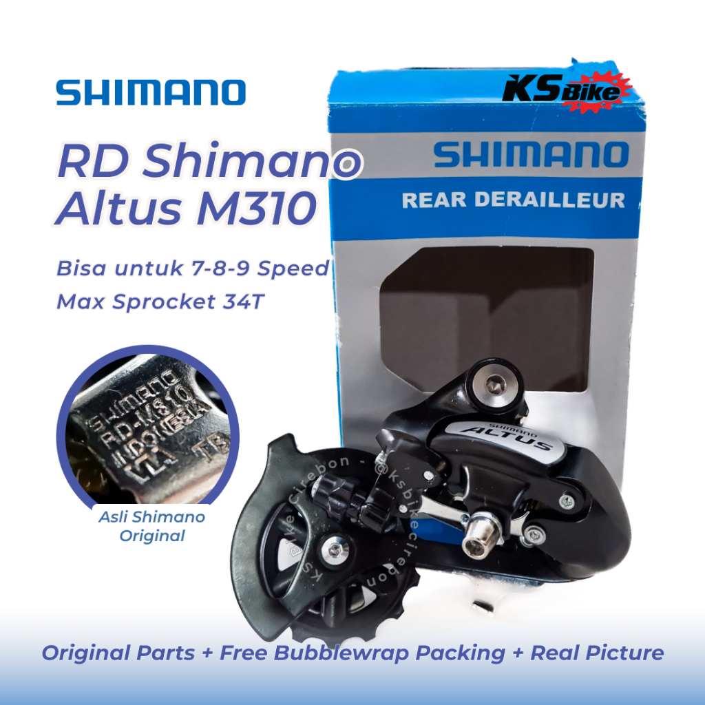 Rd Shimano Altus M310 7 8 9 速 Shimano 後變速器折疊山地自行車 Velo Feder | 蝦皮購物
