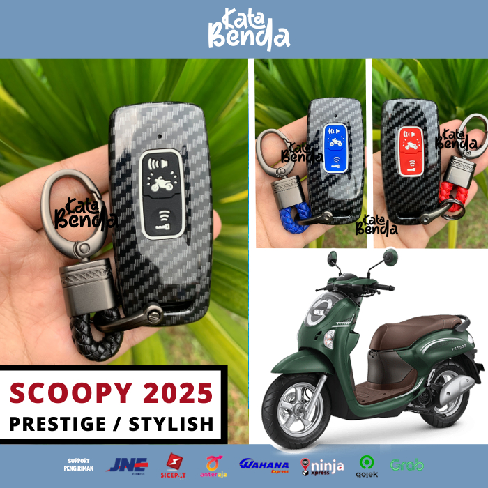 HONDA Carbon Scoopy 遙控蓋 2025 新款本田最新 Smartkey Prestige/時尚鑰匙包硬 | 蝦皮購物