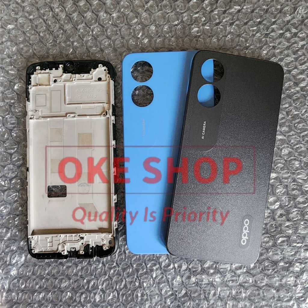 後門外殼外殼後蓋 OPPO A17 CPH2477 Bekdor 外殼蓋框架 Lcd Opo A17 | 蝦皮購物