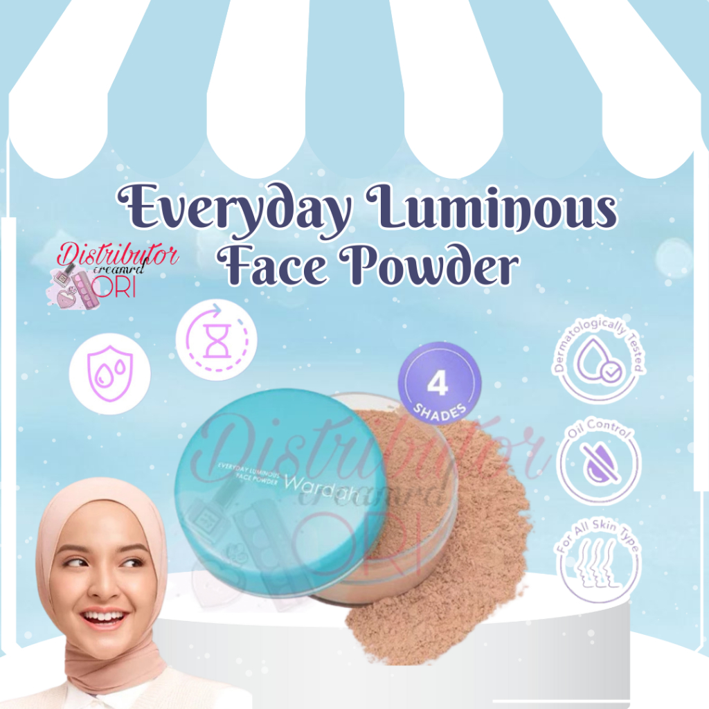 Wardah Everyday Luminous Face Powder 30 g 自然柔滑散粉輕盈保濕 | 蝦皮購物