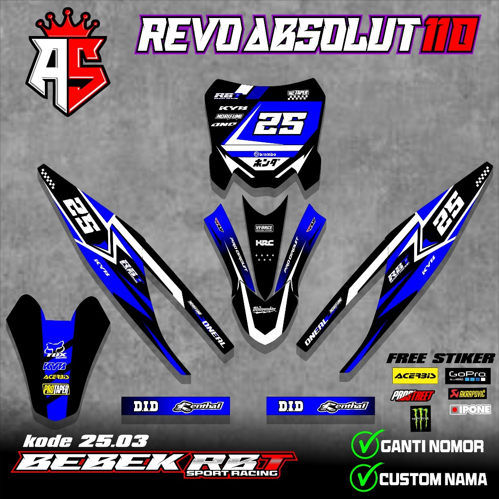 Rbt REVO ABSOLUTE 110 rkt VEGA BEBEK 改裝 SUPERMOTO YZ CRF KLX | 蝦皮購物