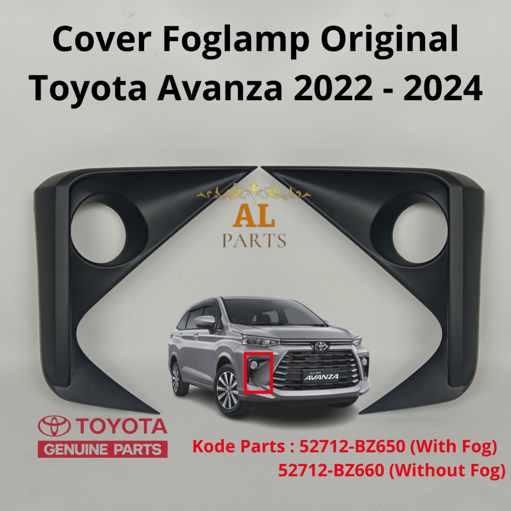 原裝豐田 Avanza 2022 2023 2024 霧燈罩零件代碼 52712-BZ660 52712-BZ670 | 蝦皮購物