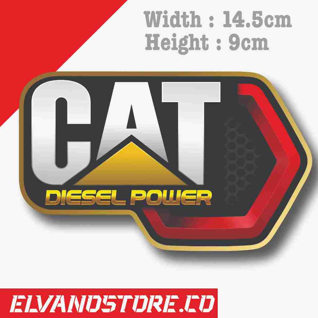 Caterpillar Diesel Power 標誌乙烯基貼紙高品質 | 蝦皮購物