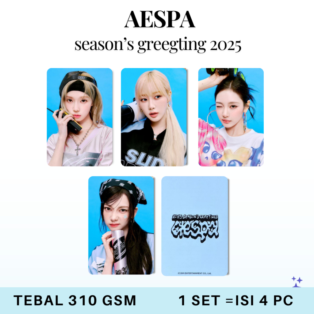 Aespa SEASON'S GREETING 2025 SG25 照片卡 aespa On the Block win | 蝦皮購物