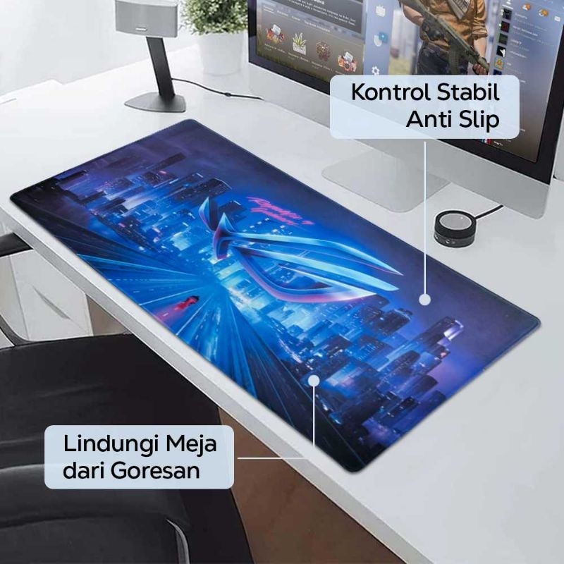 華碩 Kimsnot 遊戲鼠標墊 XL 桌墊 ASUS Speed Logo 800x400x2mm | 蝦皮購物