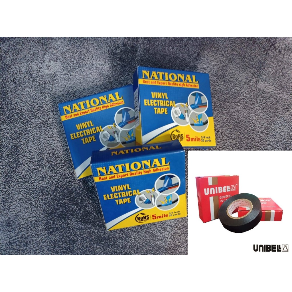 Hitam National UNIBELL PVC 黑色電氣電絕緣 | 蝦皮購物