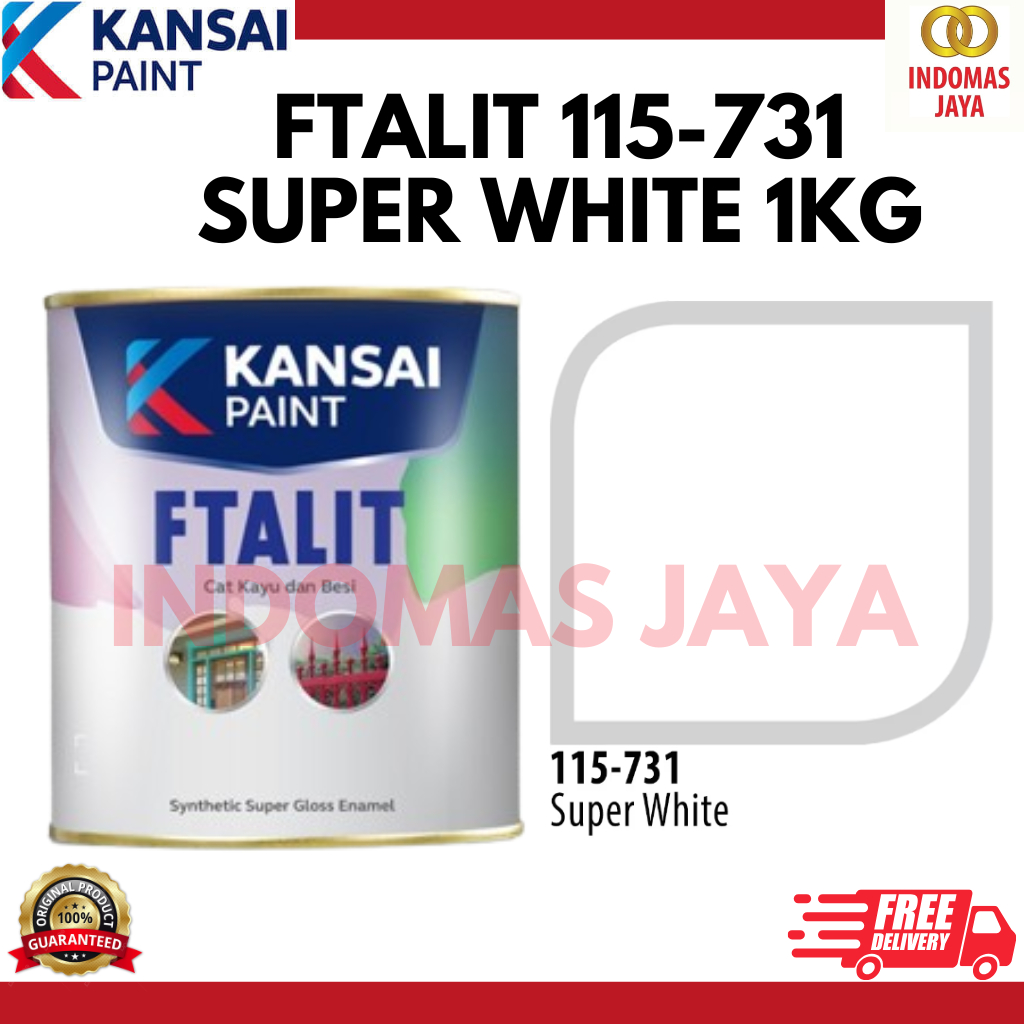 Ftalit Paint 115 731 SUPER WHITE 1 kg 關西油漆木鐵漆 | 蝦皮購物