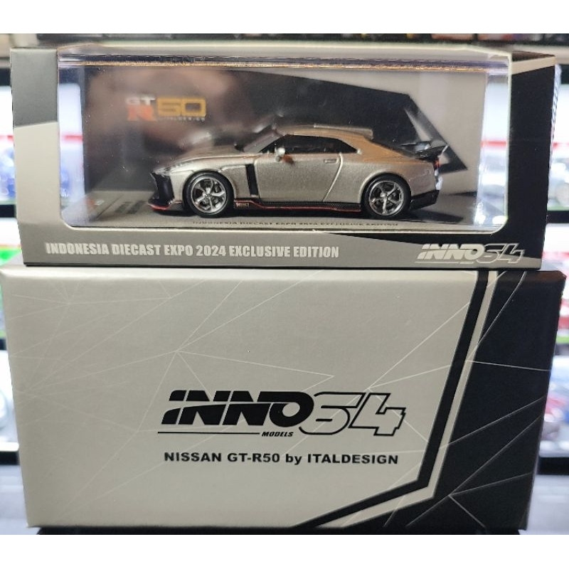 Inno64 Nissan GT-R50 by ITALDESIGN 印度尼西亞壓鑄博覽會 2024 年獨家密封全新 | 蝦皮購物