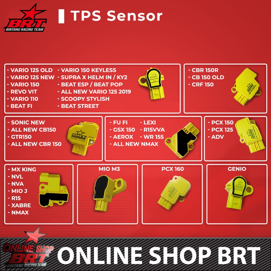 Brt 精密 TPS 傳感器 All FI 注塑摩托車 | 蝦皮購物