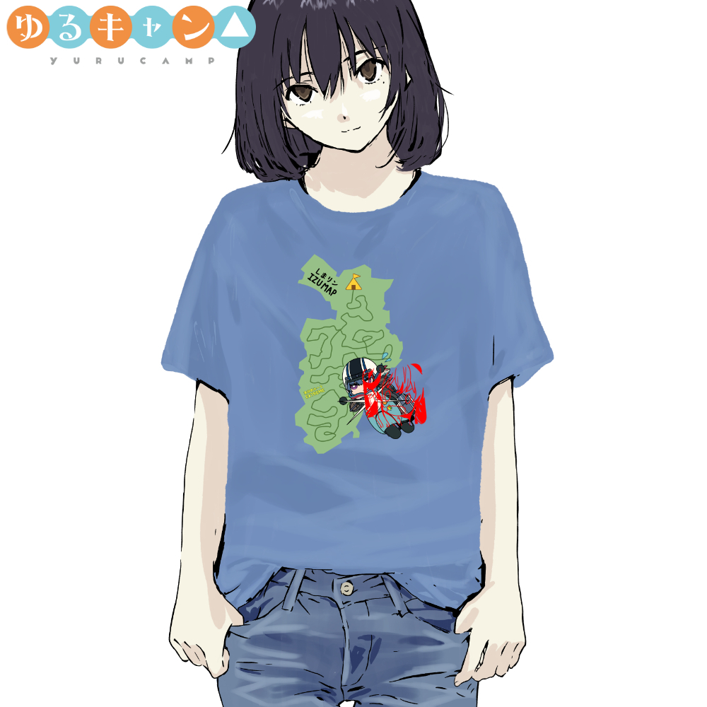 Yuru Camp SEASON 2 Shimarin 動漫 T 恤 IZU MAP | 蝦皮購物