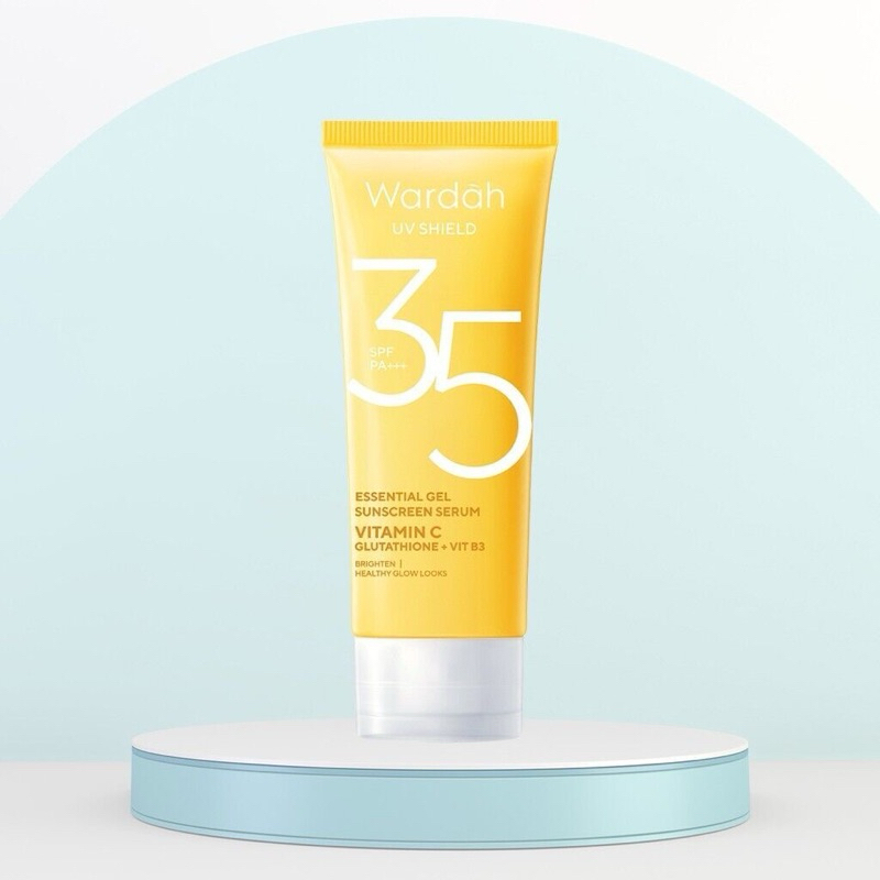 Wardah UV Shield Essential 防曬凝膠 SPF 35 PA 40 毫升防曬霜 | 蝦皮購物