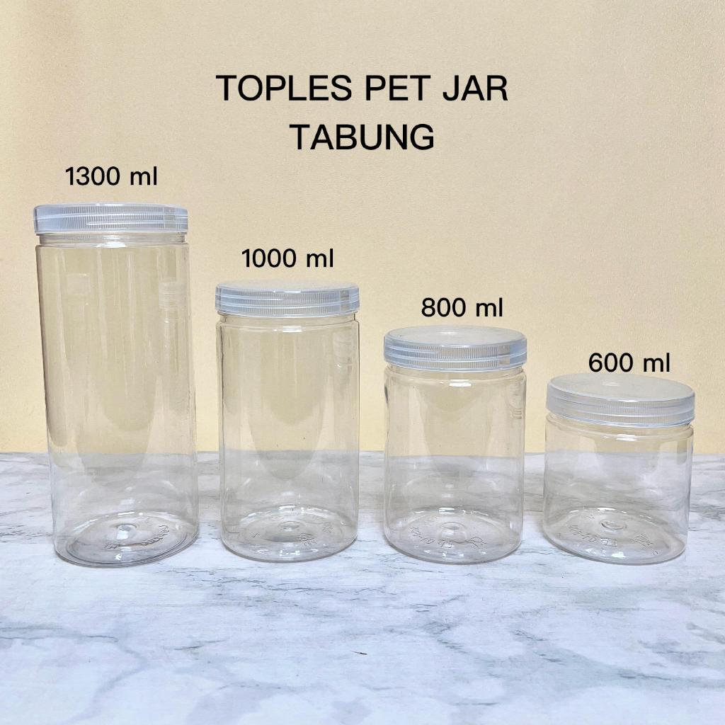 Pet JAR 管罐 600ml 800ml 1000ml 1300ml 透明多用途厚開齋節蛋糕容器 | 蝦皮購物