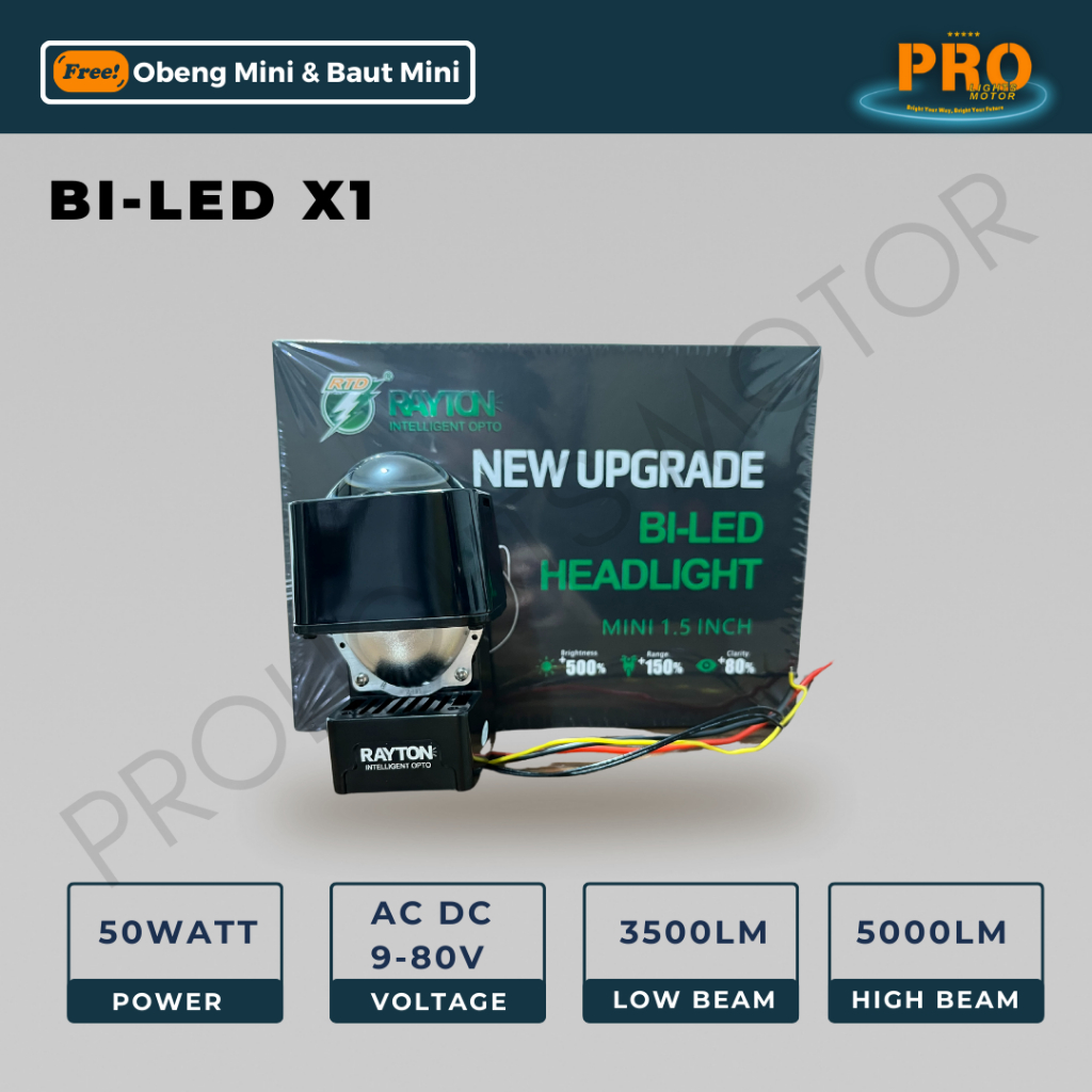 雷頓 RTD Mini Proji Matrix X1 1.5 英寸投影儀投標 LED 高低紅藍魔鋁燈 | 蝦皮購物