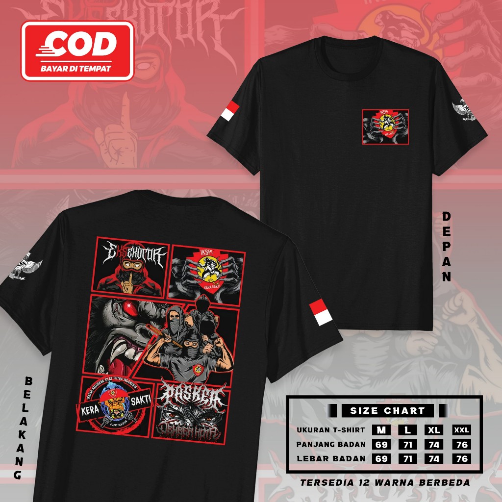 Distro T-SHIRTS 最新 pencak silat Fighter Generation 男女裝 12色不同 | 蝦皮購物