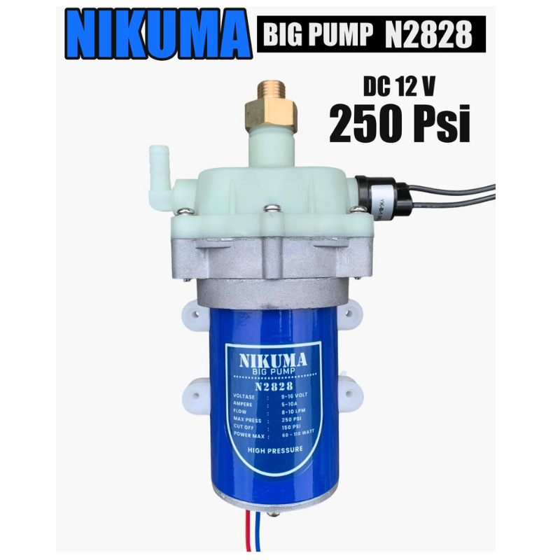 12v DC PUMP 高壓 250 psi NIKUMA BIG PUMP 120WATT 自動切斷 | 蝦皮購物