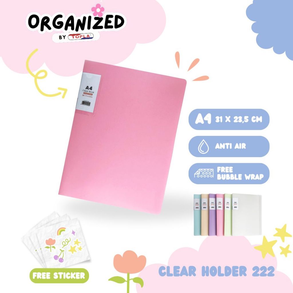 Topla CH 222 A4 包含 20 張透明支架 A4 文件保管器 A4 展示書 A4 | 蝦皮購物