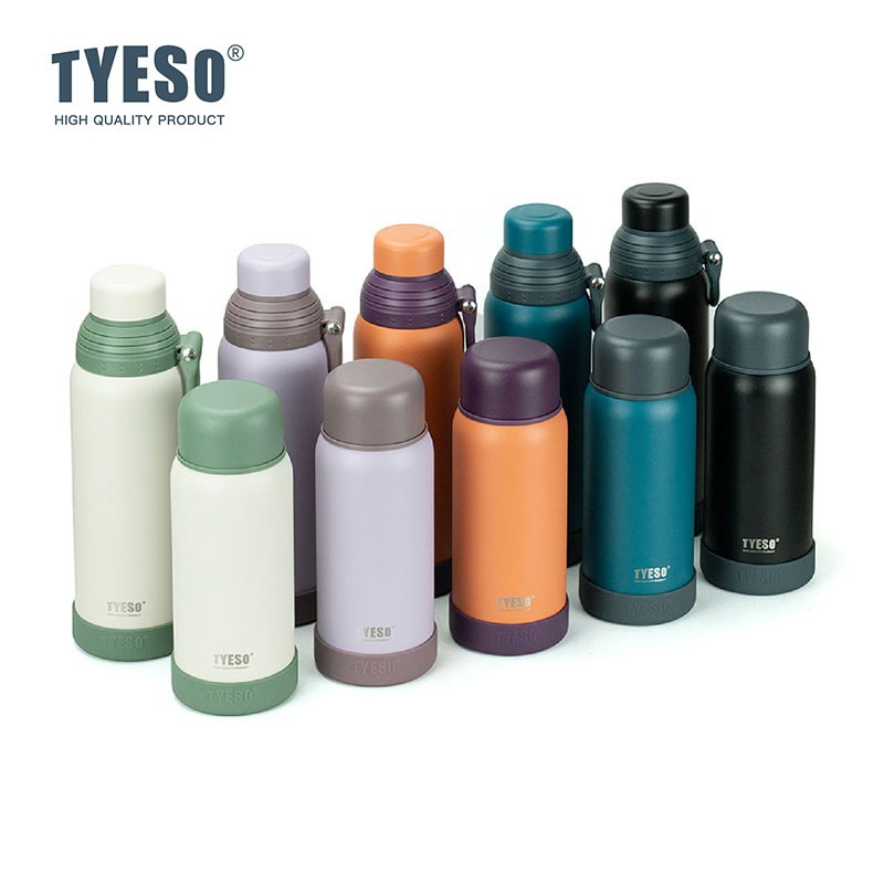 Termos Tyeso Thermos 便攜式保溫真空瓶 SUS 304 帶 2 個蓋子 600ml 真空瓶 | 蝦皮購物