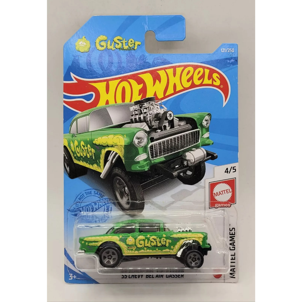 MATTEL Hot Wheels 美泰遊戲 Guster 1955 Bell Air Gasper 4/5 長卡 | 蝦皮購物