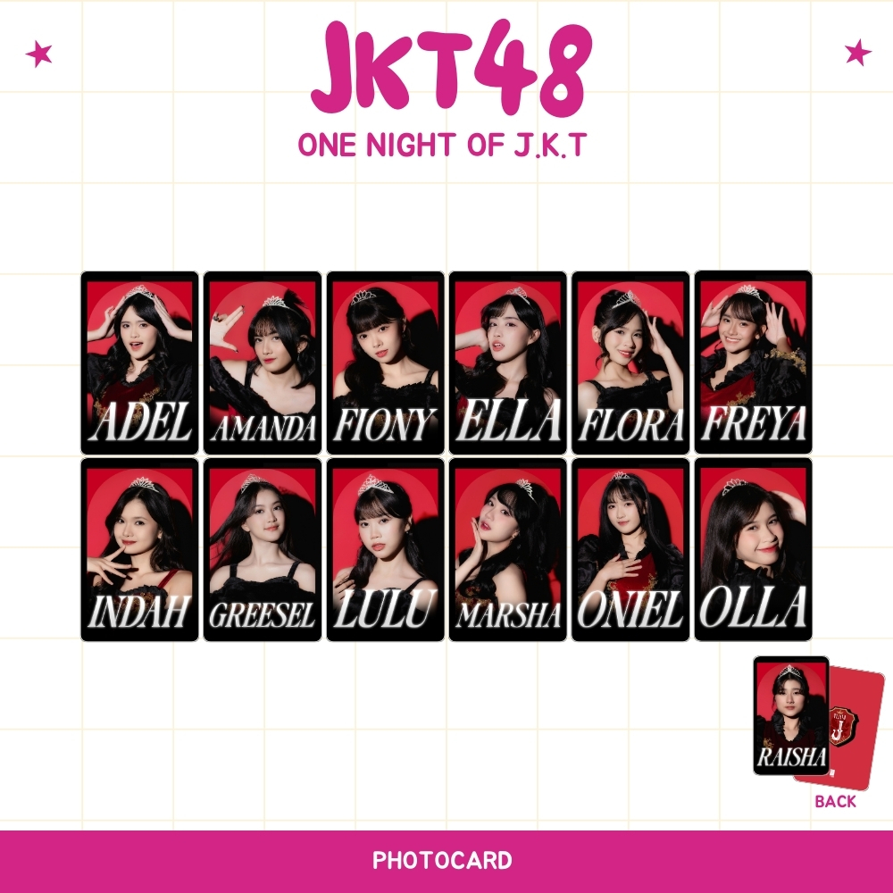照片卡 JKT48 一夜 JKT 2 面 JPOP 卡偶像非官方 ADEL ALYA AMANDA ASHEL CALL | 蝦皮購物