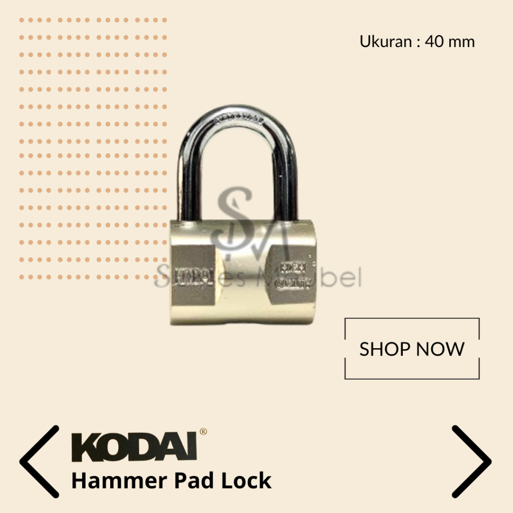 錘子掛鎖 40 MM KODAI 4 CM KODAI LOCK LOCK | 蝦皮購物