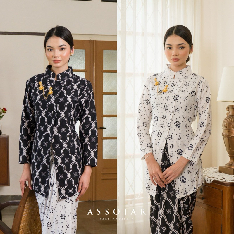 Assojar Dasira Kebaya Kebaya Janggan 經典蠟染 Kebaya 上衣 | 蝦皮購物