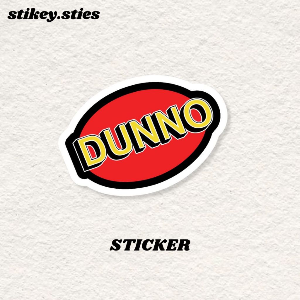 Dunno AESTHETIC STICKER 防水乙烯基貼紙頭盔筆記本電腦 HP 摩托車 TUMBLR 包手提箱 | 蝦皮購物