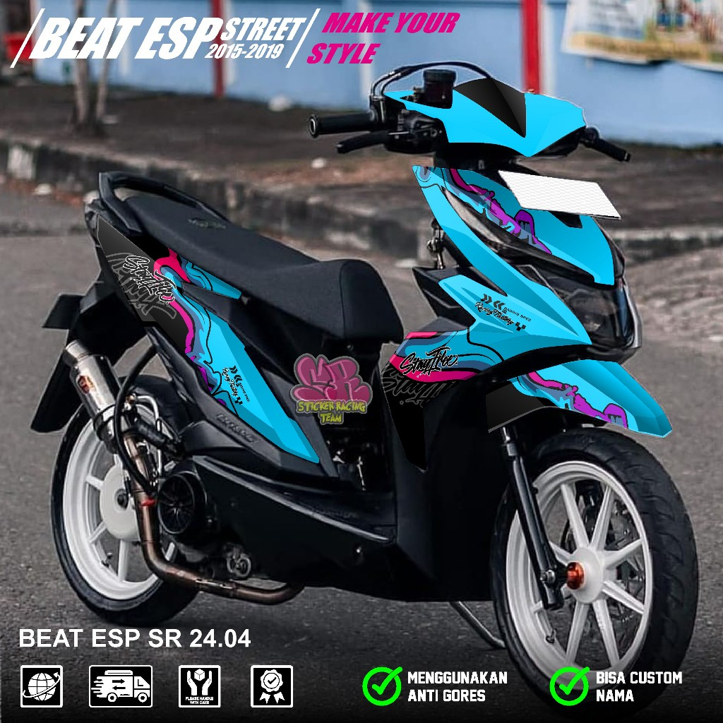 貼花貼紙全身 Beat fi Esp Beat Street 2016 2017 2018 2019 貼紙 Beat E | 蝦皮購物