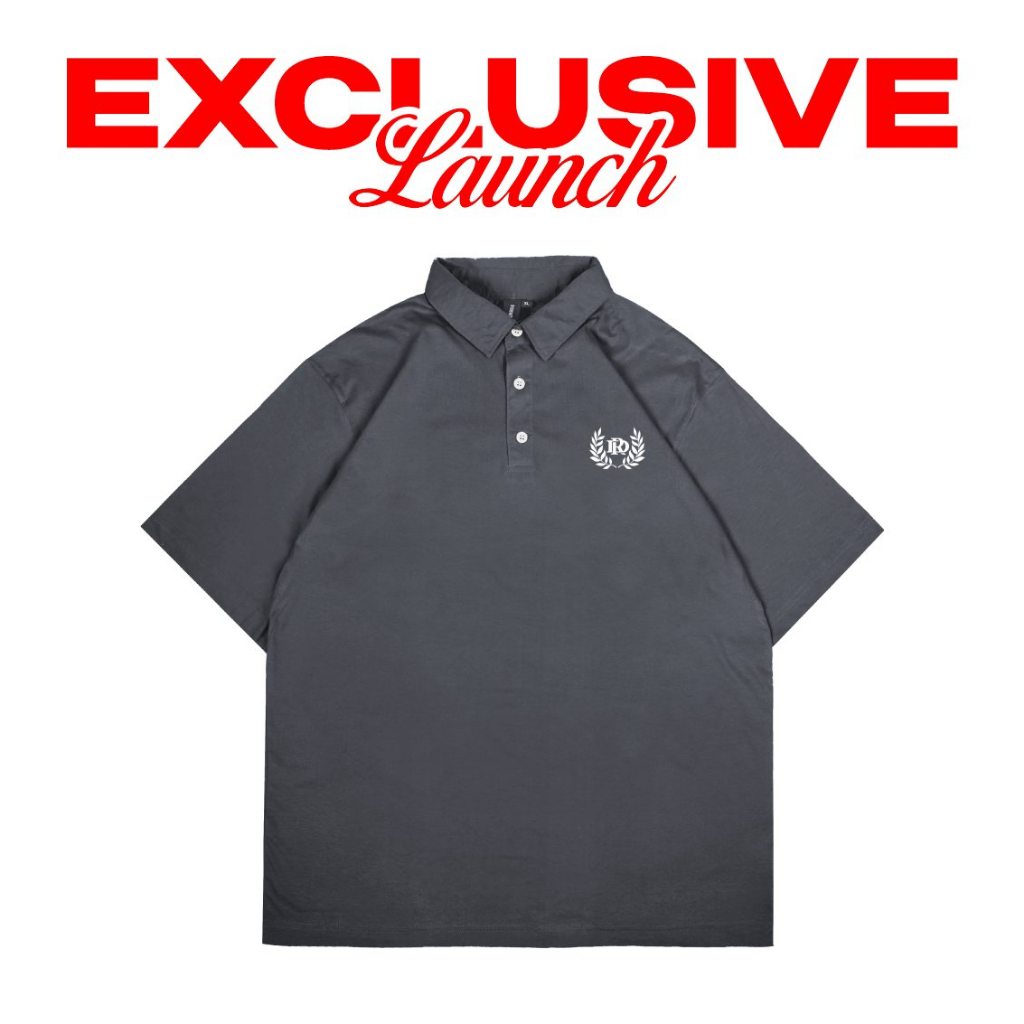 皇冠師儲藏室 Polo 衫 Oversize Rowndvsn Kaos Wangky Polos Celeano 灰色 | 蝦皮購物