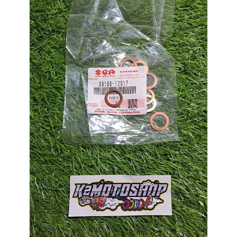 環墊圈傳感器溫度墊片 Ect 傳感器水溫 09168-12017-000 Satria Fu 噴射 GSX Bandit | 蝦皮購物