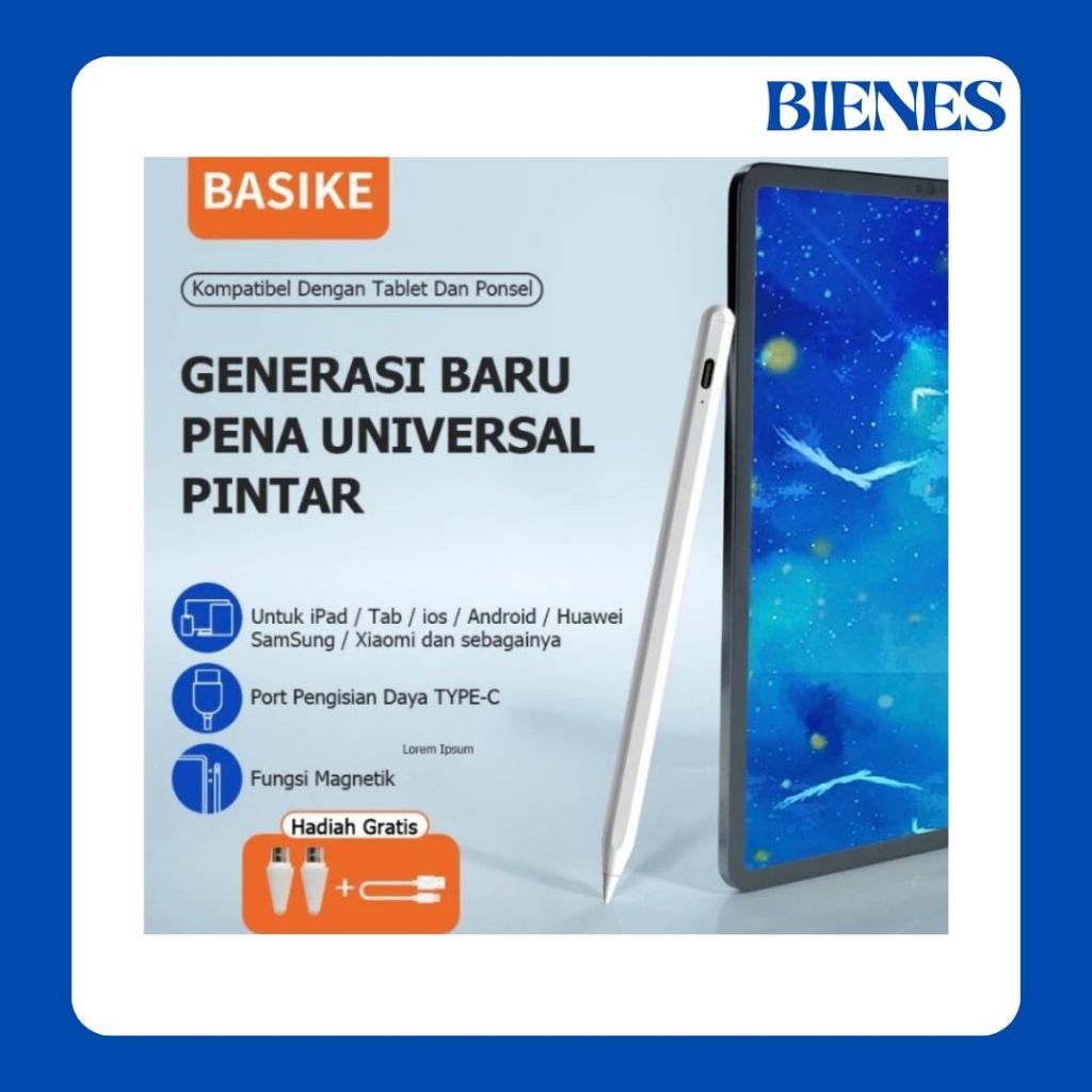 Basice X BIENESSTUFF 通用觸控筆,適用於 ANDROID iPAD 標籤筆 | 蝦皮購物