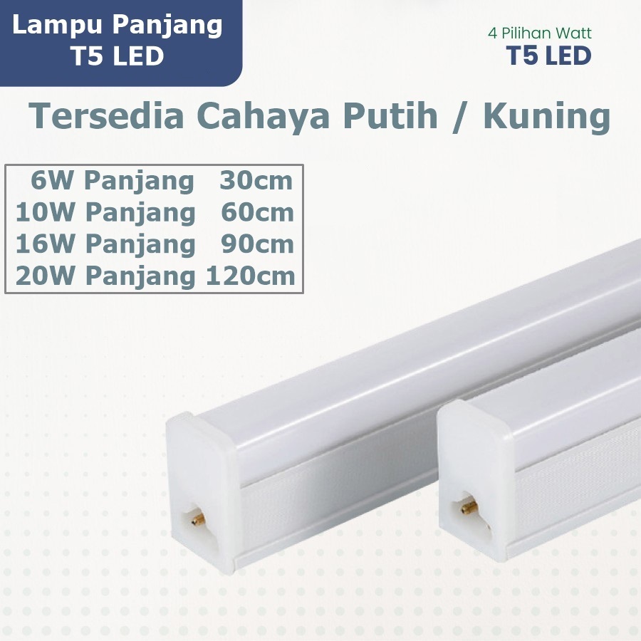 Putih Tl燈120cm LED T5 20cm 60cm 90cm 6w 10w 16w 20w霓虹燈泡白黃管燈 | 蝦皮購物