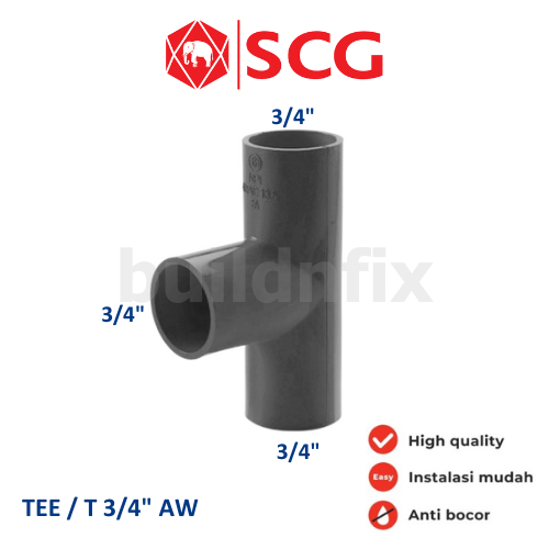 SCG T 三通 PVC 3/4 AW | 蝦皮購物