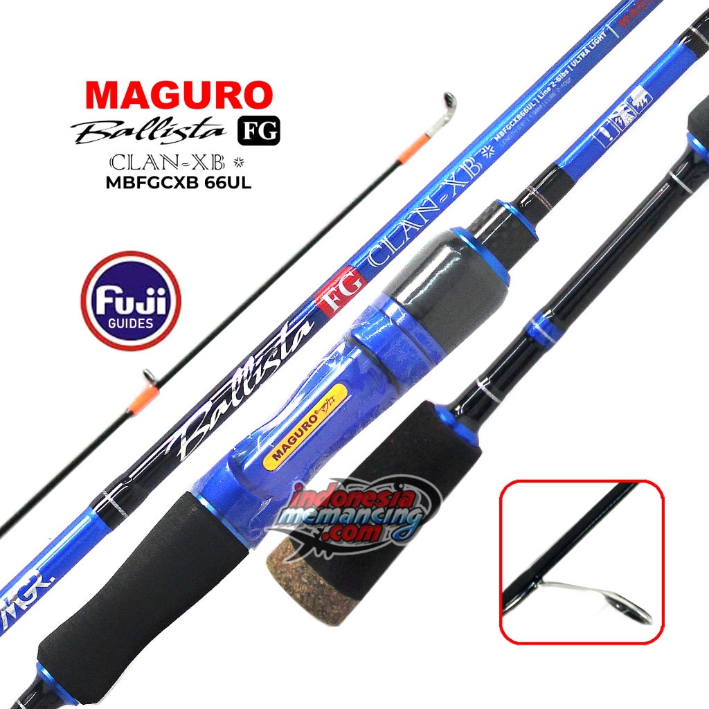 MAGURO BALLISTA FG CLAN-XR XB 環富士釣魚竿 2 至 6lbs 198cm Ulta Lig | 蝦皮購物