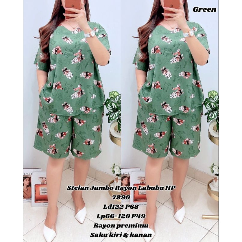 4 種顏色 7890 Jumbo 人造絲 Labubu HP 7890 套裝 | 蝦皮購物