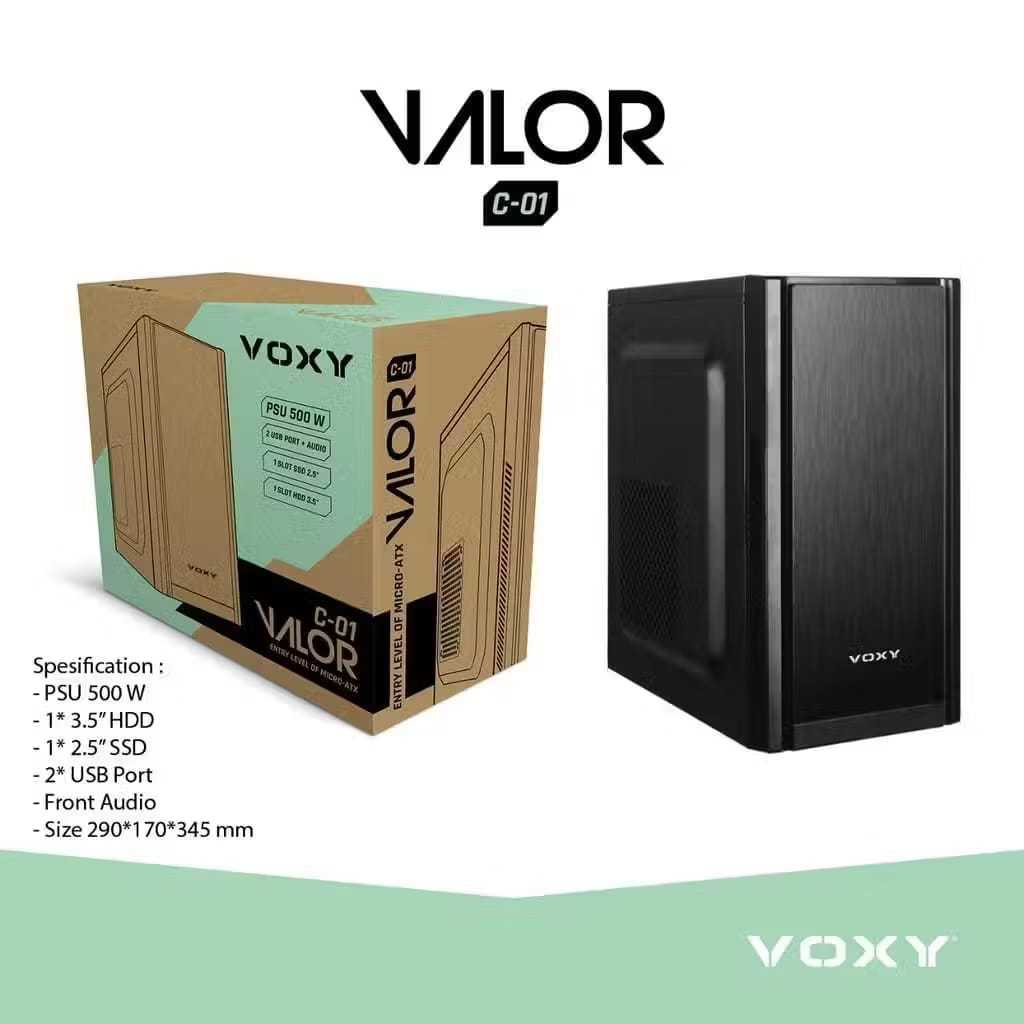 Voxy VALOR C-01 MICRO-ATX CPU PC 外殼,帶 PSU 500W | 蝦皮購物